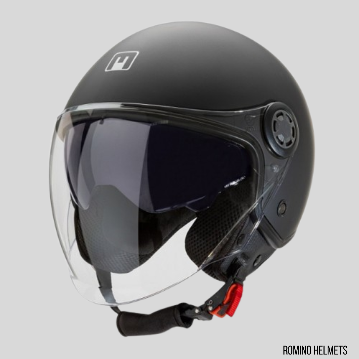 CASCO MPH ONE SOLID NERO OPACO – Romino Helmets